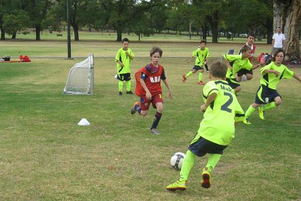 Pre-match junior clinics at Gosch's Paddock - Melbourne City