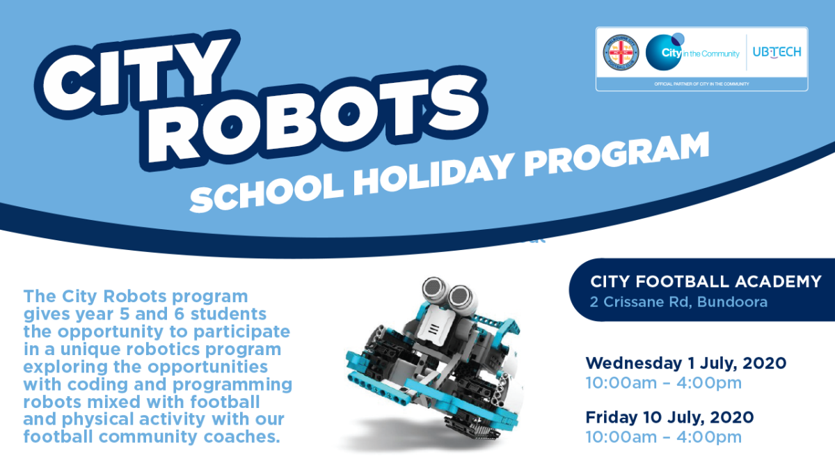 City Robots School Holiday Program - Melbourne City