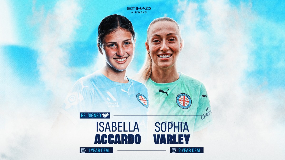 LOCKED IN: Accardo and Varley sign on