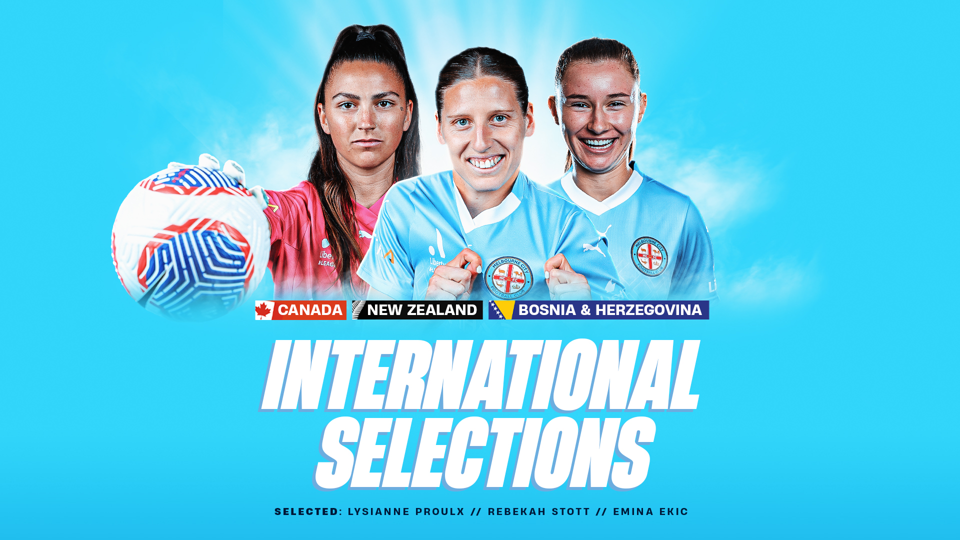 CALLED UP: Stott, Proulx and Ekic named