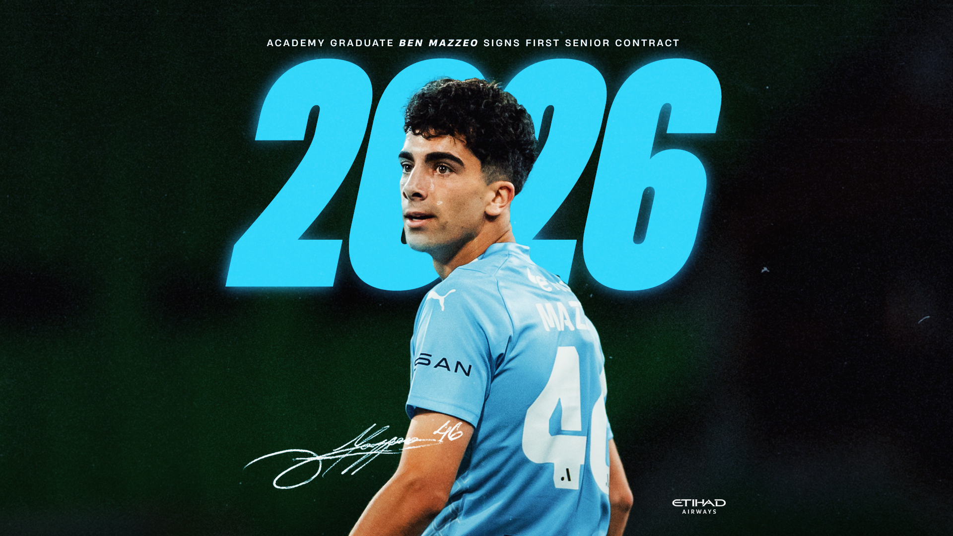 Ben Mazzeo signs first senior contract