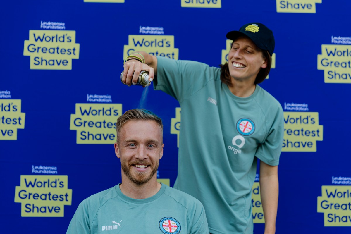 Stott and Jeggo go blue for blood cancer